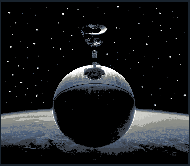 Death Star Assembly (HueForge Painting) by Connor Adams | Download free ...