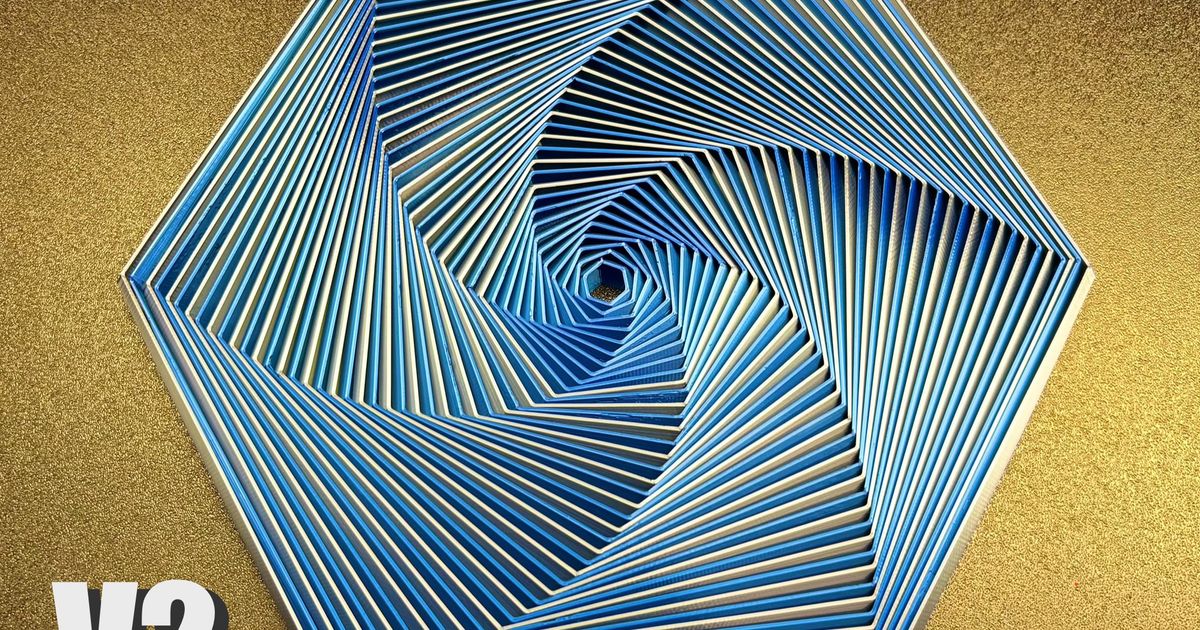 Hexagon Superfidget V2 - 45 Segment PIP Design by LinkDesigns ...