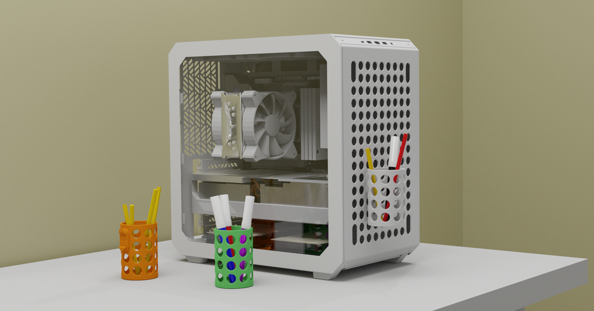 Qube 500 Pen holder by Valgar by Valgar | Download free STL model ... Qube 500 Pen holder by Valgar by Valgar | Download free STL model ...