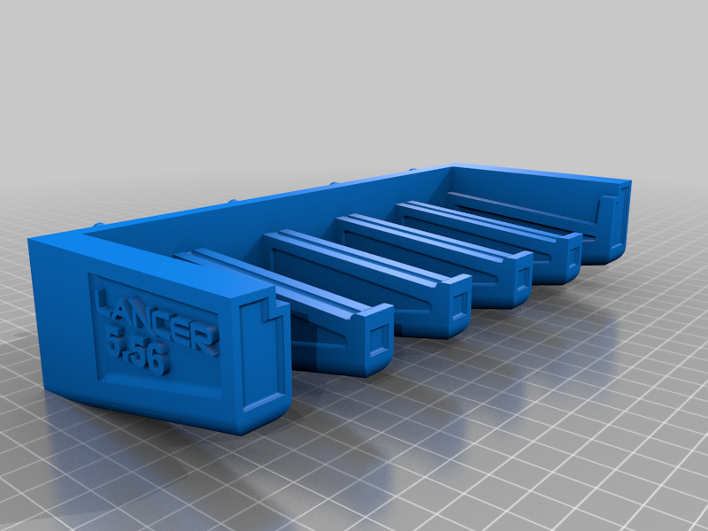 PMAG, Lancer , CMMG , AR15 Magazine Rack by AppHero | Download free STL ...