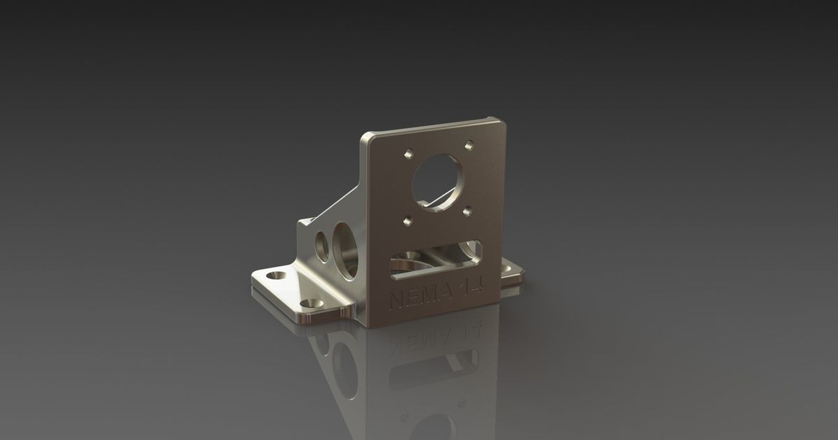 Stepper Stand NEMA14 V1.1 by NERDCORNER | Download free STL model ...