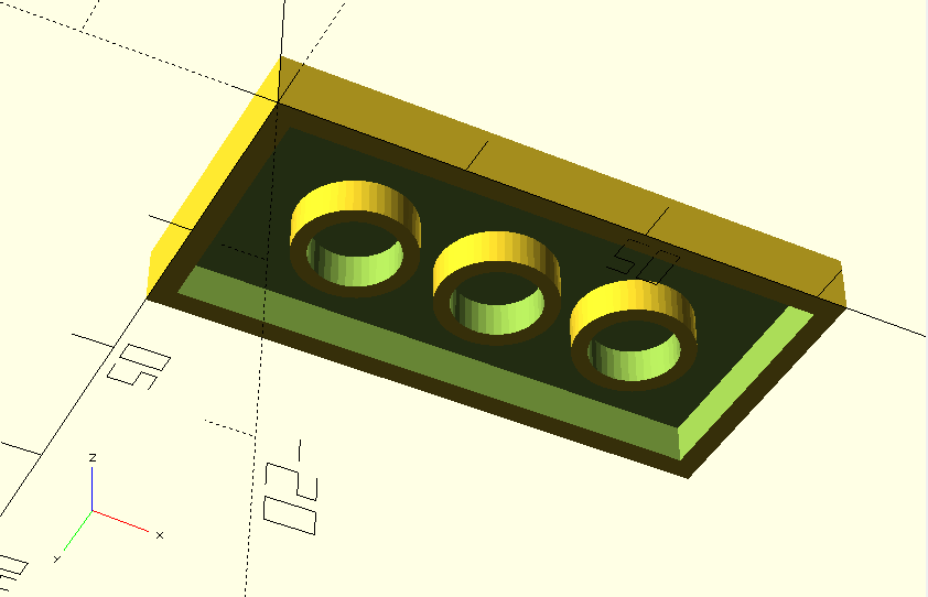 Customizable Interlocking Brick (LEGO-like) openSCAD by mindhead ...