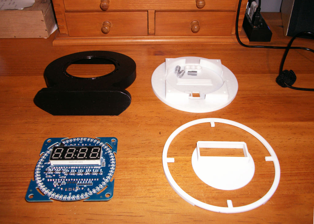 DS1302 Rotating LED Clock Module Housing (Modular... Sort of!) by Cargy ...