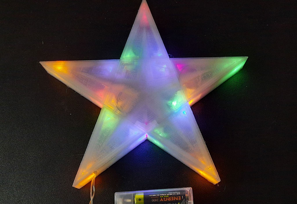 Segmented 5-Point Christmas Star by Cargy | Download free STL model ...