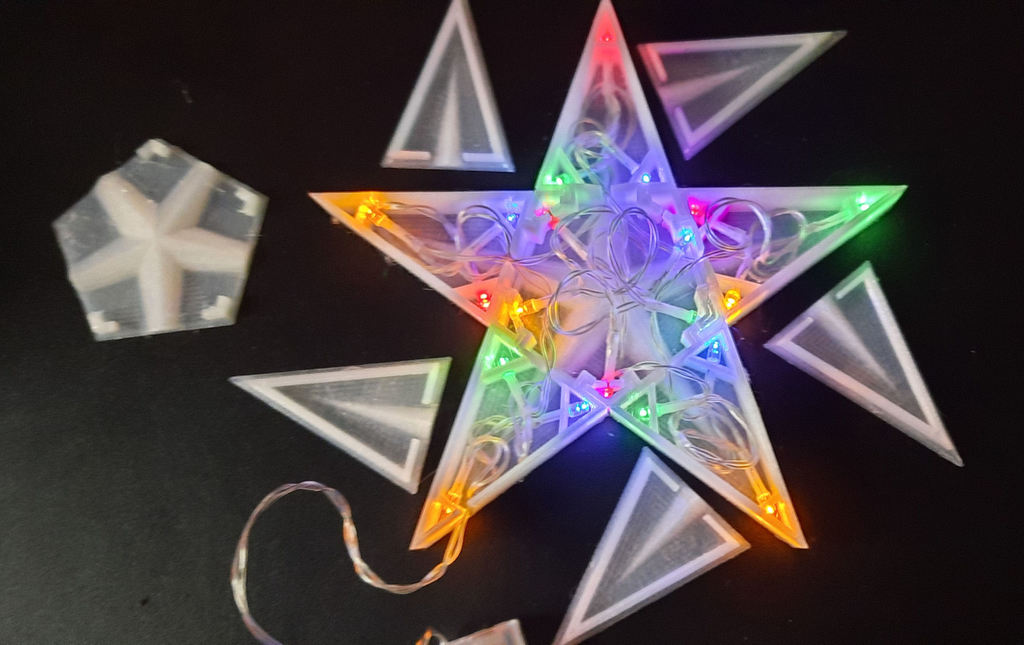 Segmented 5-Point Christmas Star by Cargy | Download free STL model ...