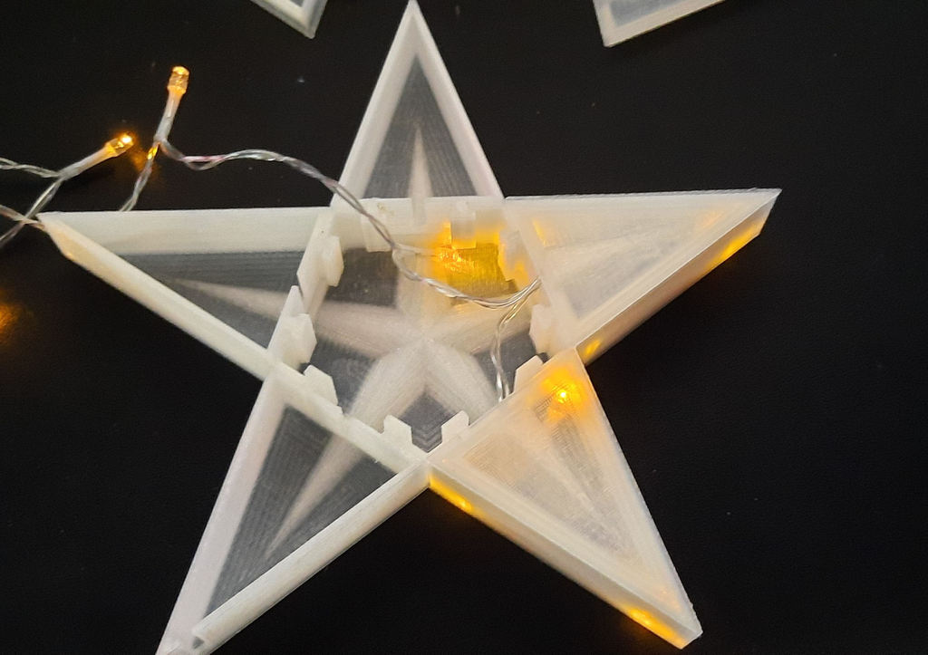 Segmented 5-Point Christmas Star by Cargy | Download free STL model ...
