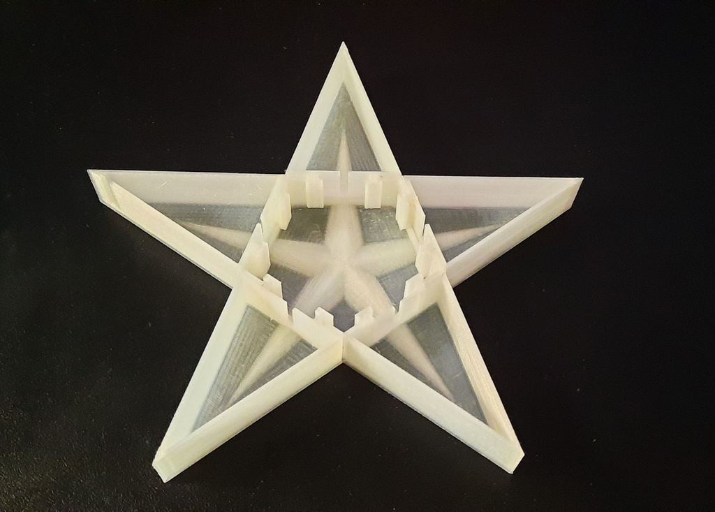 Segmented 5-Point Christmas Star by Cargy | Download free STL model ...