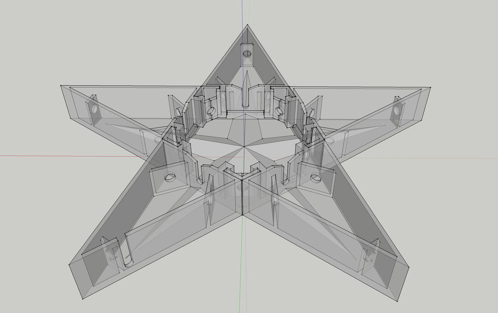 Segmented 5-Point Christmas Star by Cargy | Download free STL model ...
