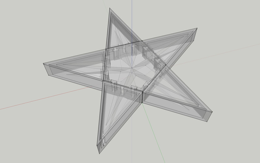 Segmented 5-Point Christmas Star by Cargy | Download free STL model ...