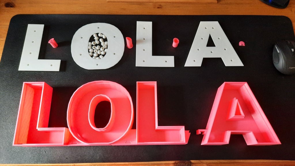 Lola Sign Light by Cargy | Download free STL model | Printables.com