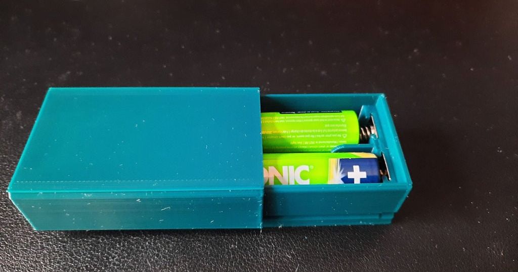 Two AA Battery Pack With Two-Direction Cover by Cargy | Download free ...