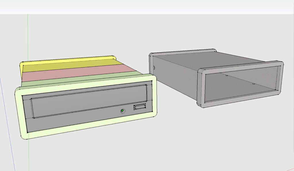 Case for 5.25" Optical Drive (using Hitachi Simpledrive board) by Cargy ...