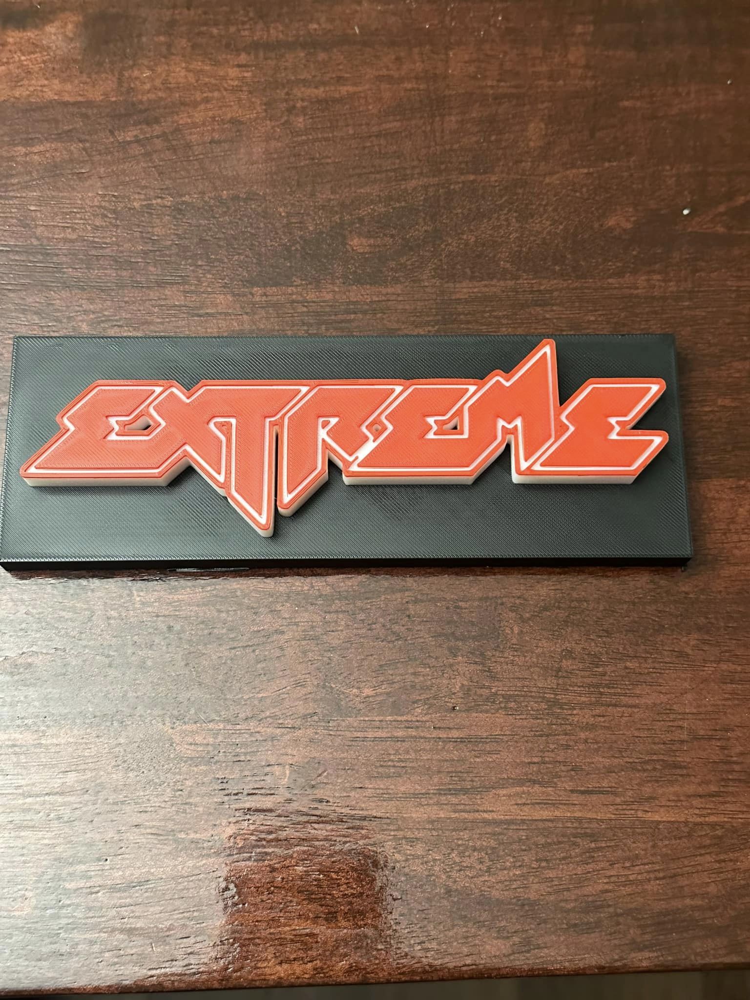 Extreme 80's band sign by rsnider2 | Download free STL model ...