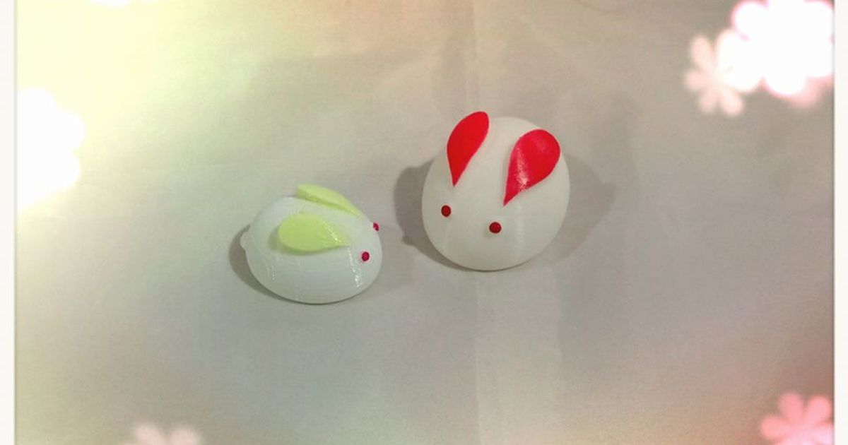 Japanese Dessert - Rabbit by 3DP_Park | Download free STL model ...