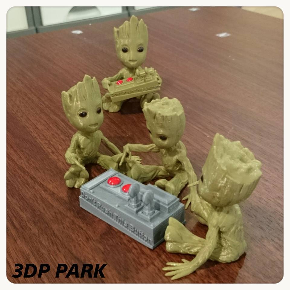 Baby Groot 5-2 (Don't Push This Button) von 3DP_Park | Kostenloses STL ...