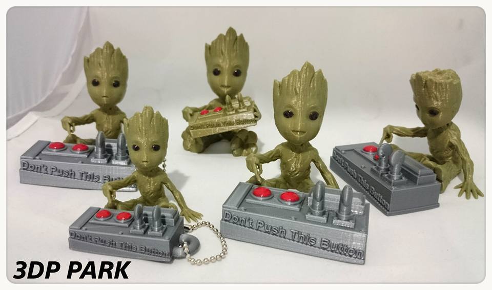 Baby Groot 5-3 (Don't Push This Button) by 3DP_Park | Download free STL ...