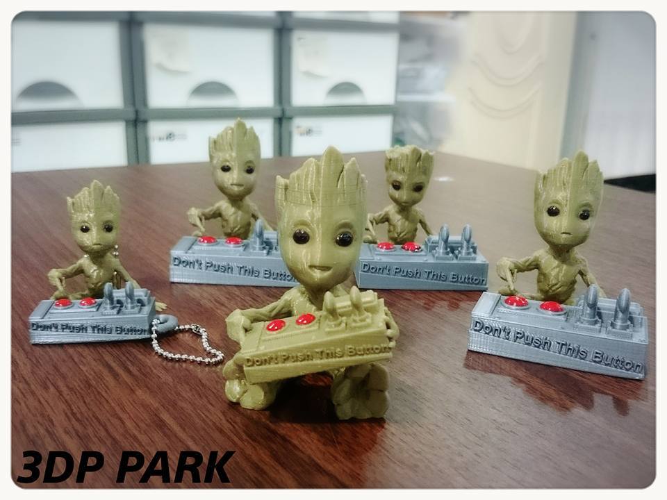 Baby Groot 5-4 (Don't Push This Button) by 3DP_Park | Download free STL ...