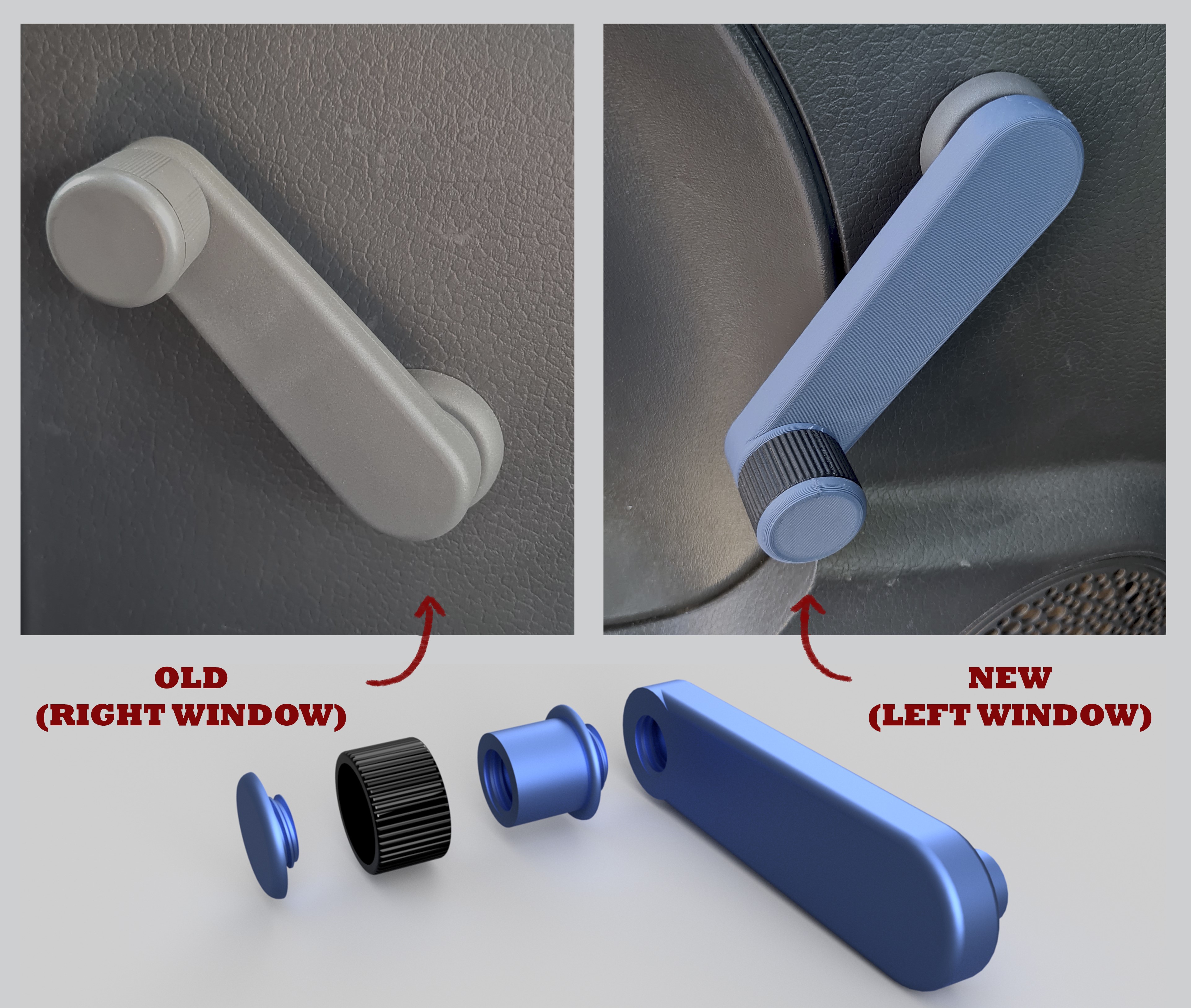 Window crank handle for FIAT PANDA by 3Demme | Download free STL model ...