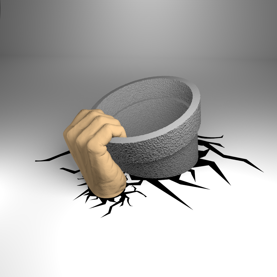 The helpless Planter by Guy César | Download free STL model ...