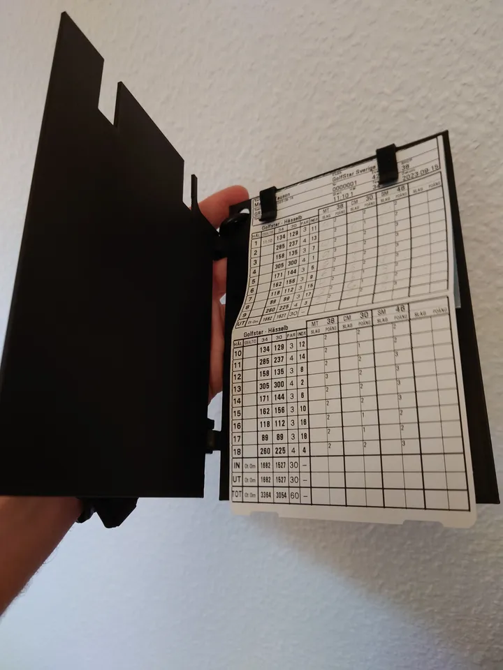 Scorecard holder by Tysonsw | Download free STL model | Printables.com