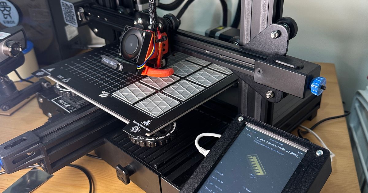 Raspberry Pi 3 + Waveshare 5-inch case Ender 3 Klipper Screen by ...