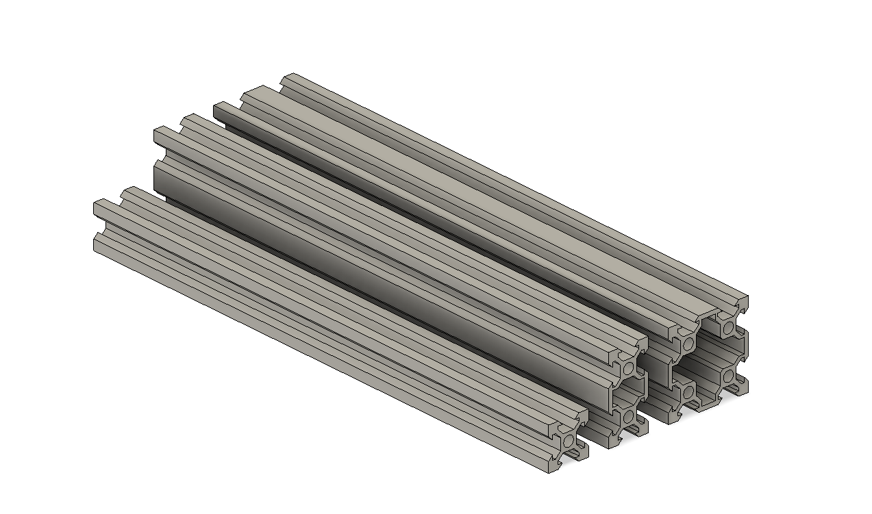 V-slot extrusions 1000mm 2020-2040-4040 by 3D Rejsen | Download free ...