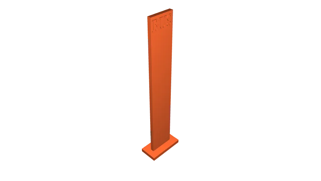 Model scale bus stop sign by 75echo | Download free STL model ...