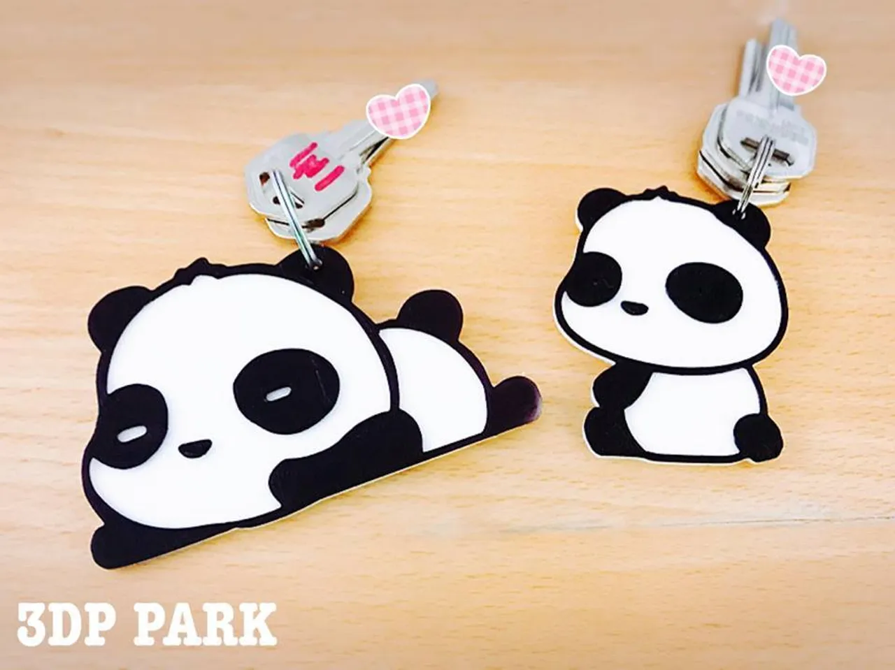 PANDA key chain by 3DP_Park | Download free STL model | Printables.com