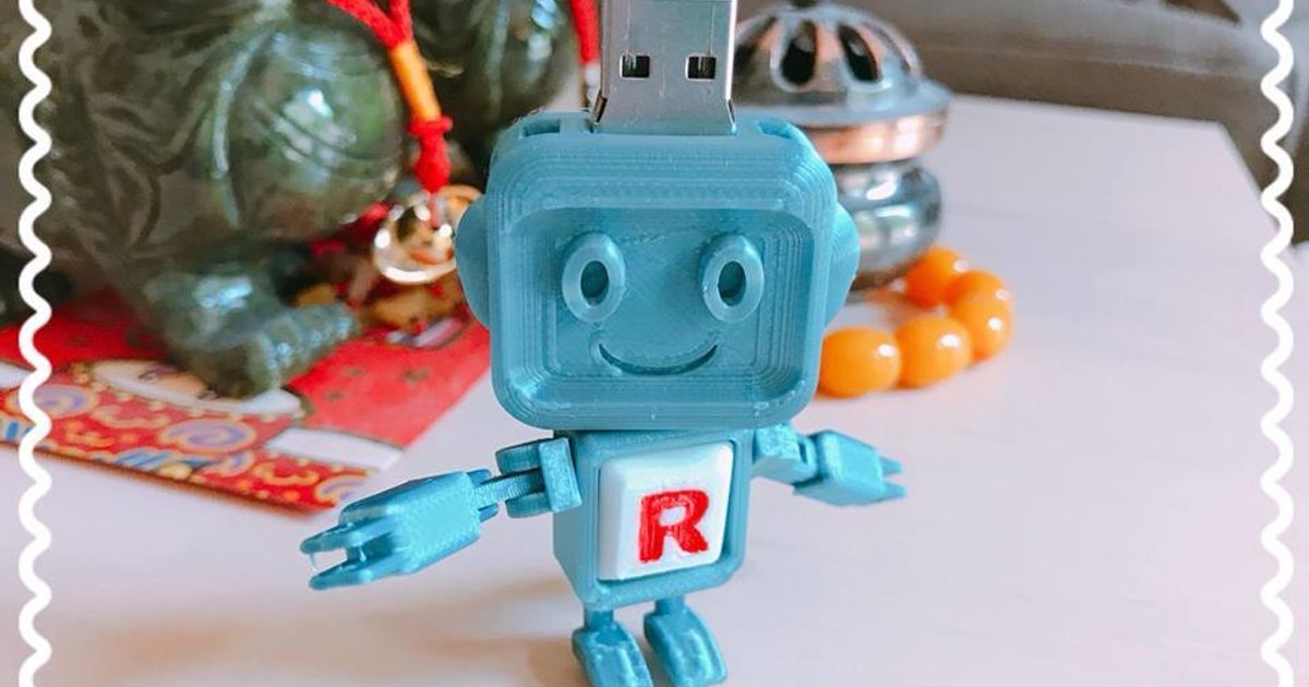 Robot USB drive by 3DP_Park | Download free STL model | Printables.com