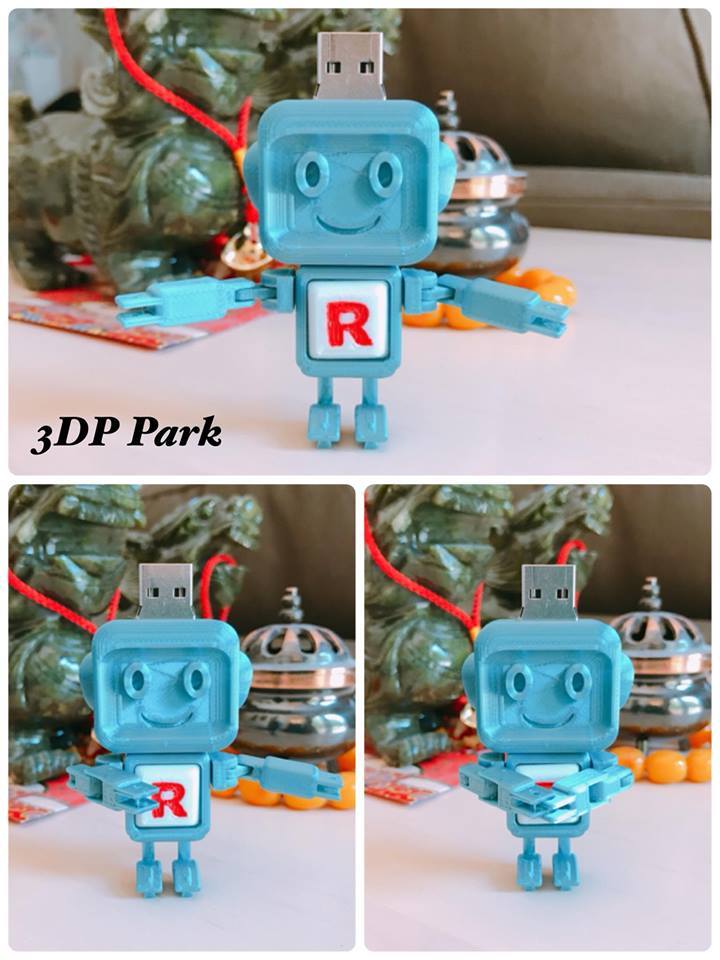 Robot USB drive by 3DP_Park | Download free STL model | Printables.com