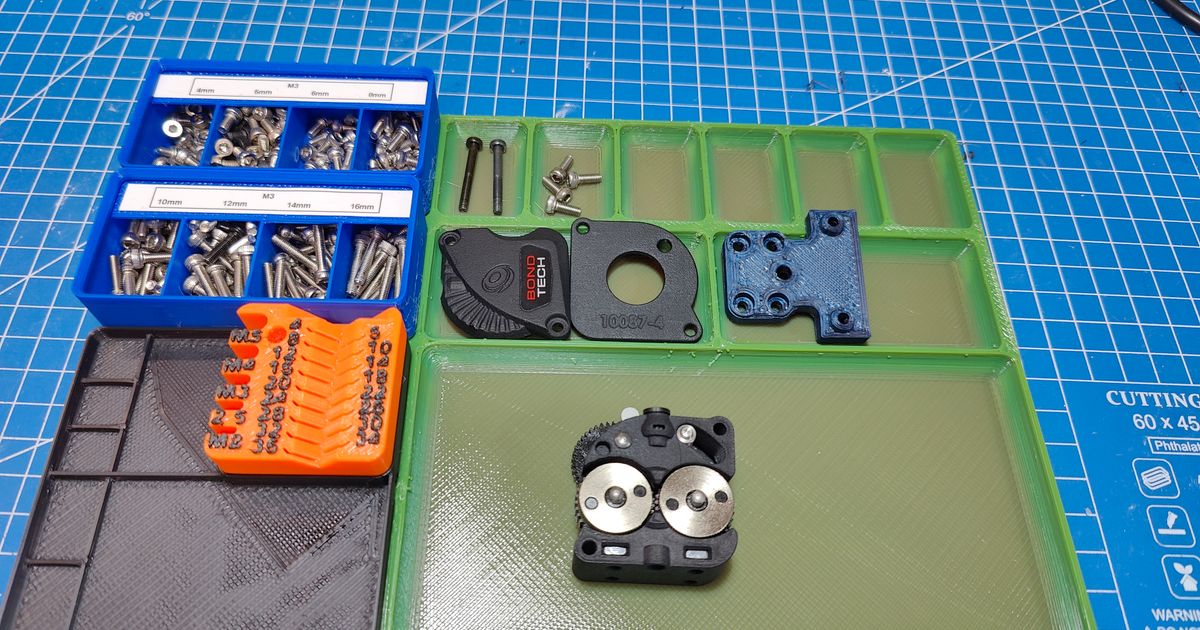 Parametric Parts/Project Tray with Gridfinity Baseplate by Nathan ...