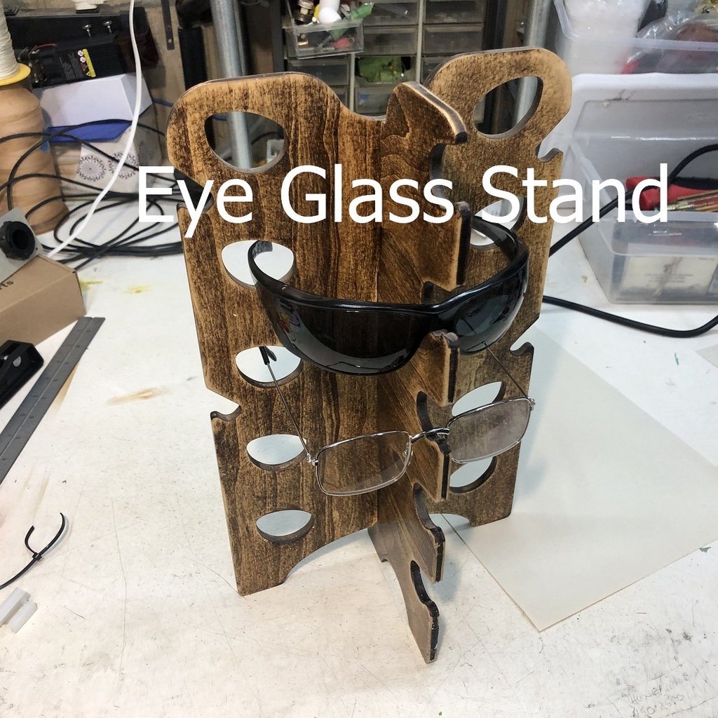 Stand for Eye Glasses laser cut 3mm by Gordyt47 | Download free STL ...