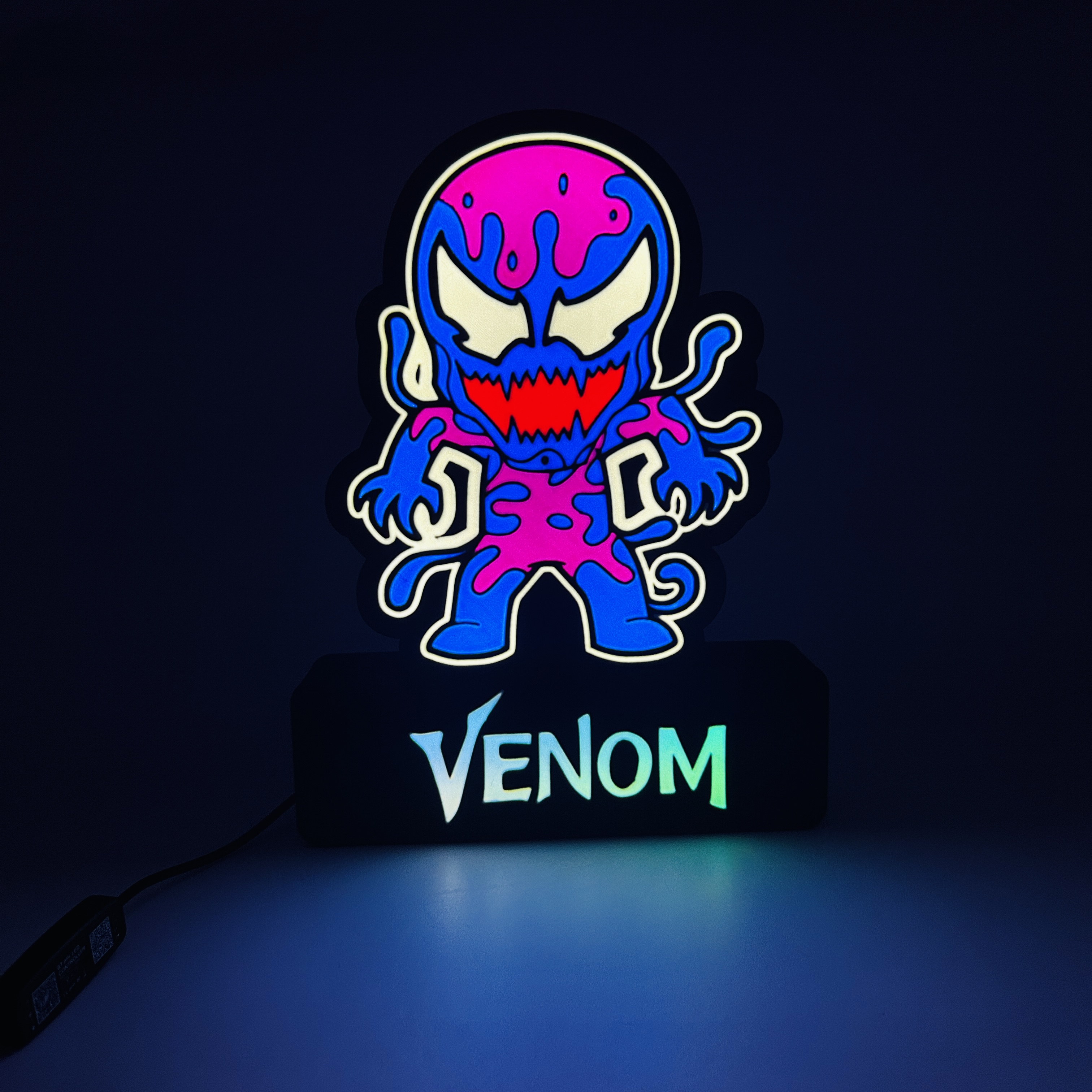 Venom Led Lamp by Smart3d By Gabriel Gomes | Download free STL model ...