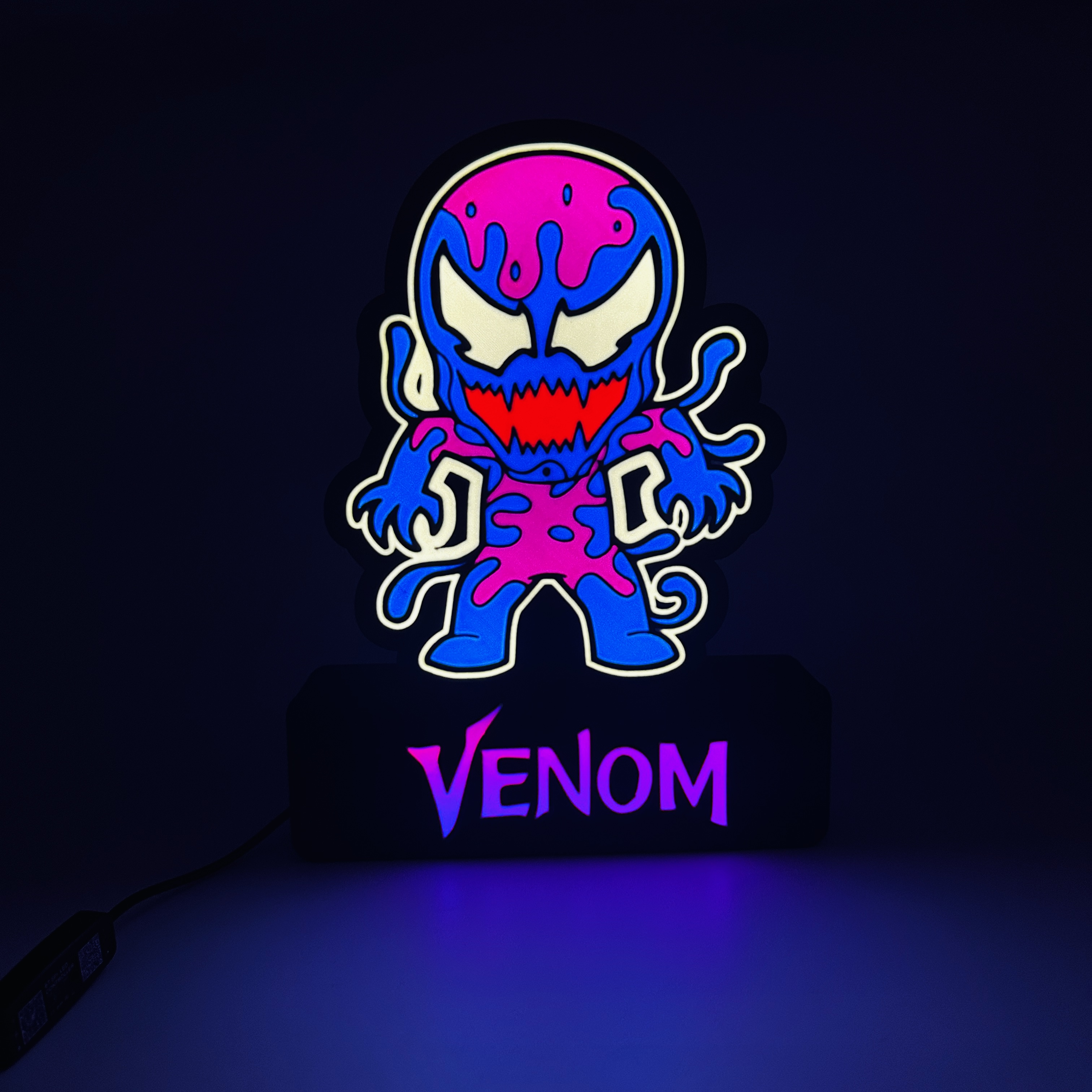 Venom Led Lamp by Smart3d By Gabriel Gomes | Download free STL model ...