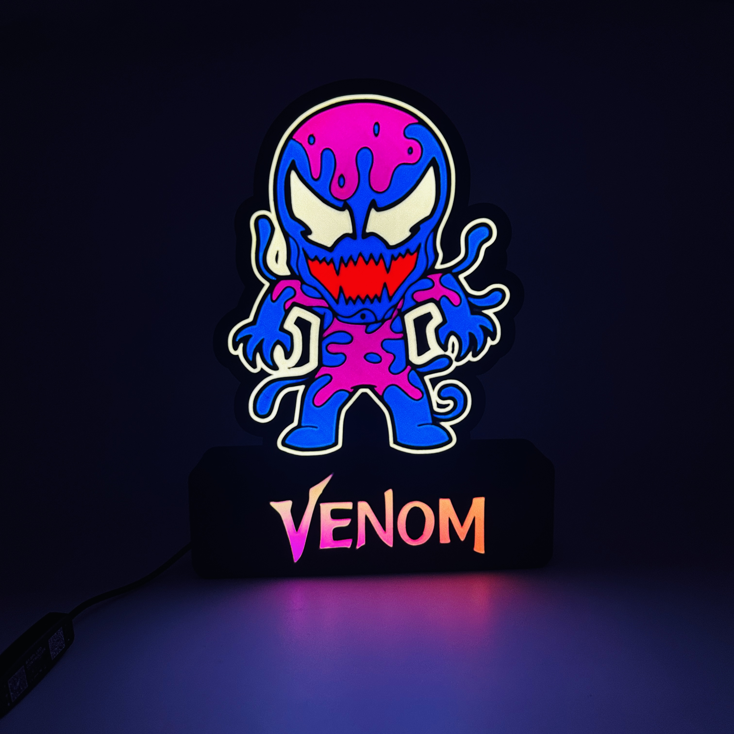 Venom Led Lamp by Smart3d By Gabriel Gomes | Download free STL model ...