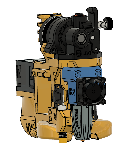 SuperLight Fast-Swap carriage (for Orbiter 1.5 extruder) by MFBS Design ...