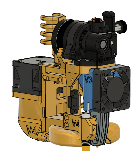 SuperLight Fast-Swap carriage (for Orbiter 2 extruder) by MFBS Design ...