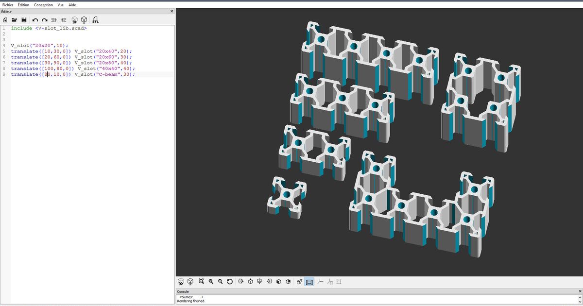 V-slot Customizer and Openscad Library by 1sPiRe | Download free STL ...