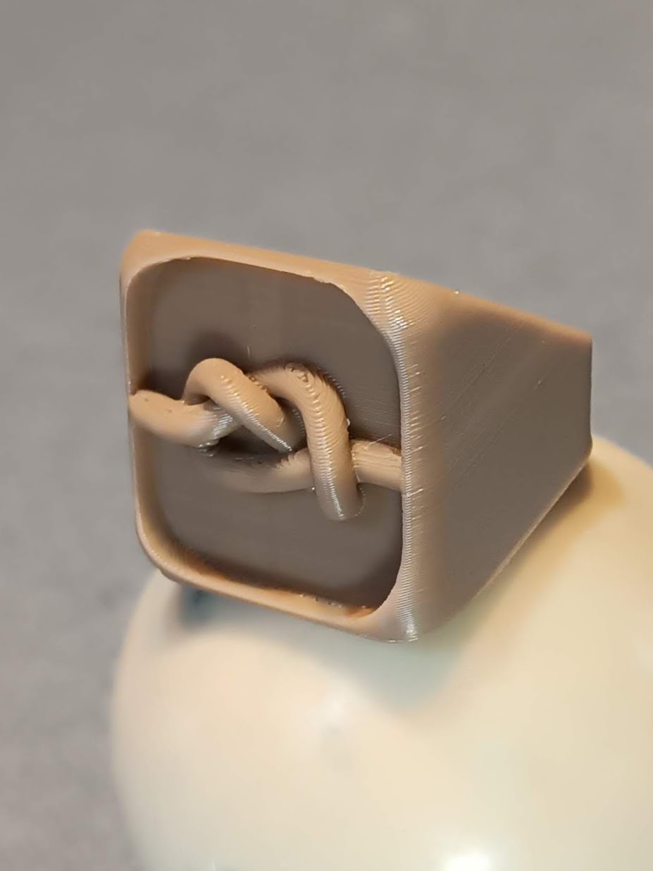 Eight Knot Scout woggle. Pasapañuelo o canuto con nudo Ocho by Baloo 3D ...