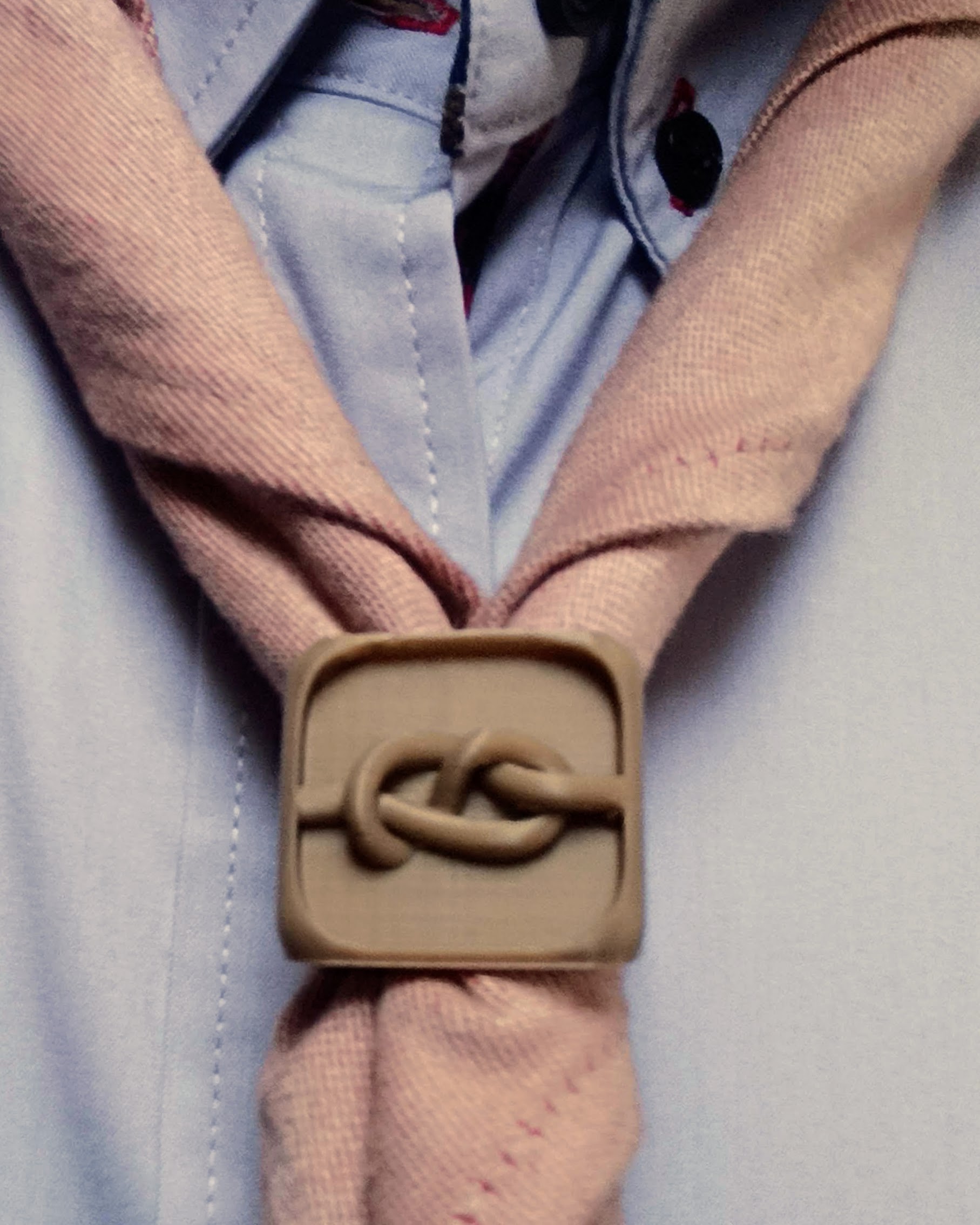 Eight Knot Scout woggle. Pasapañuelo o canuto con nudo Ocho by Baloo 3D ...