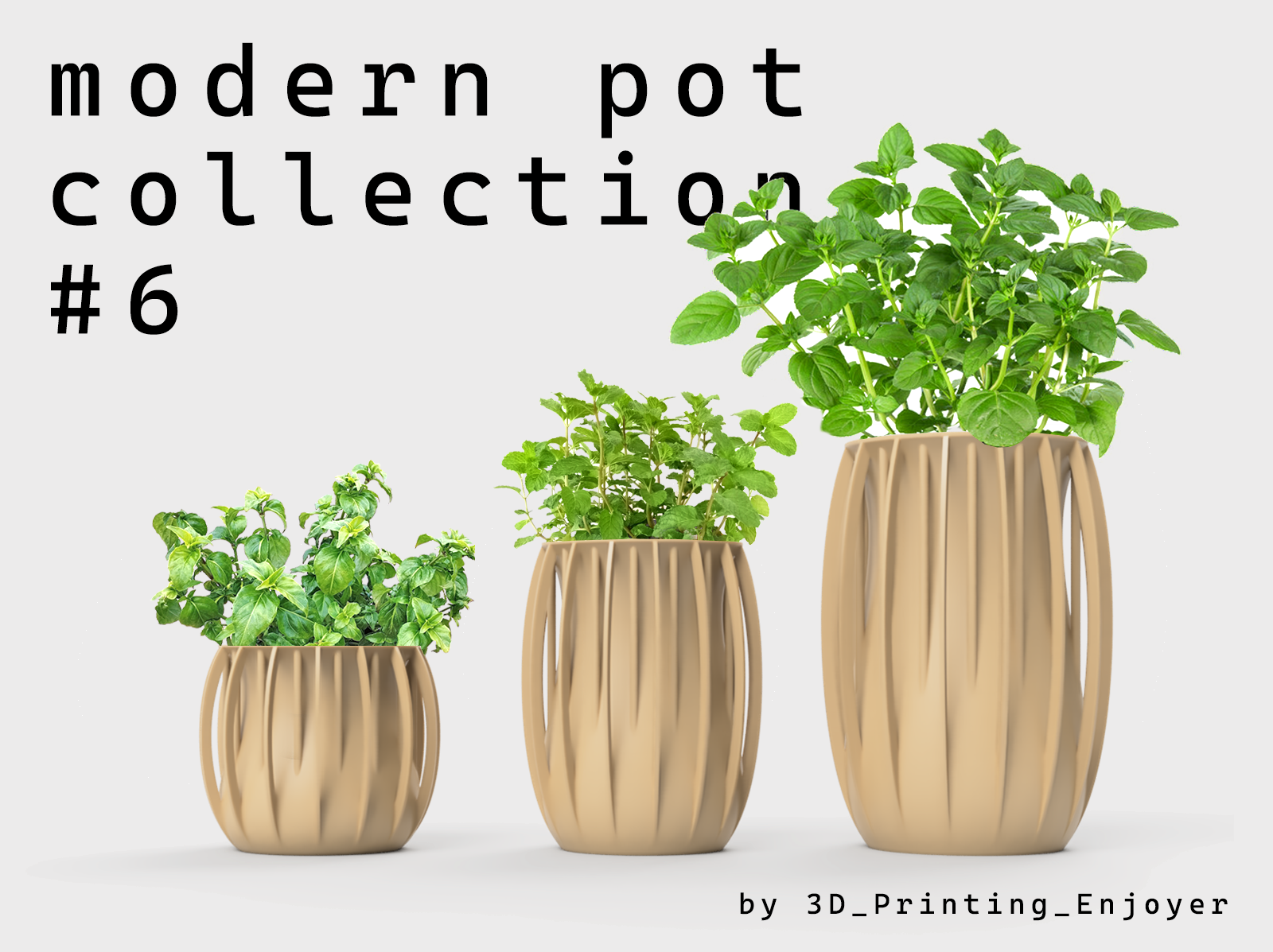 modern pot collection #6 by 3D_Printing_Enjoyer | Download free STL ...