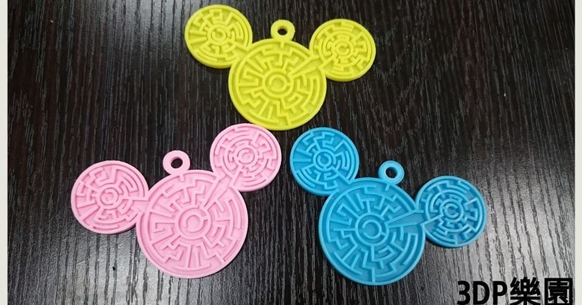 Mickey mazes adornment by 3DP_Park | Download free STL model ...