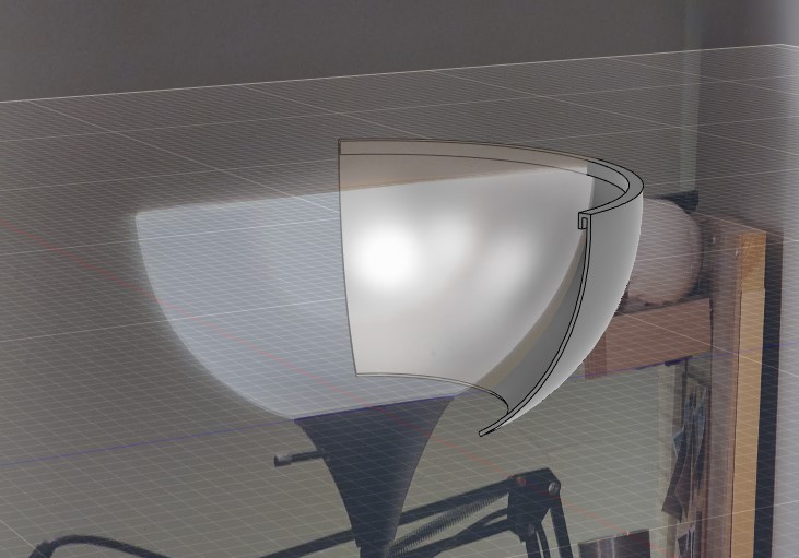 Lamp Shade Partial Light Blocker by jdireen | Download free STL model ...