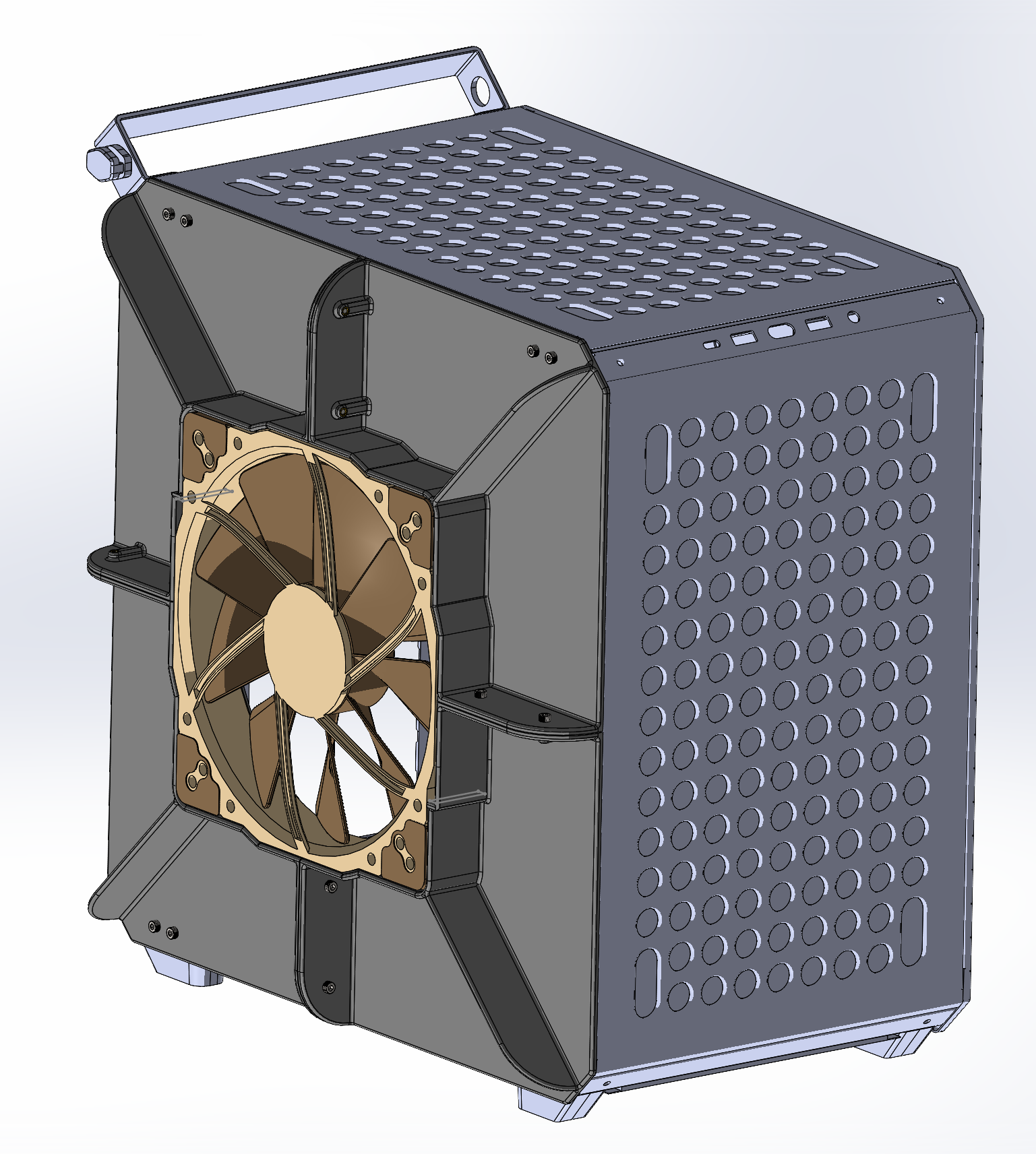Huge, quiet fan case side replacement for Qube 500! by aeberbach ...