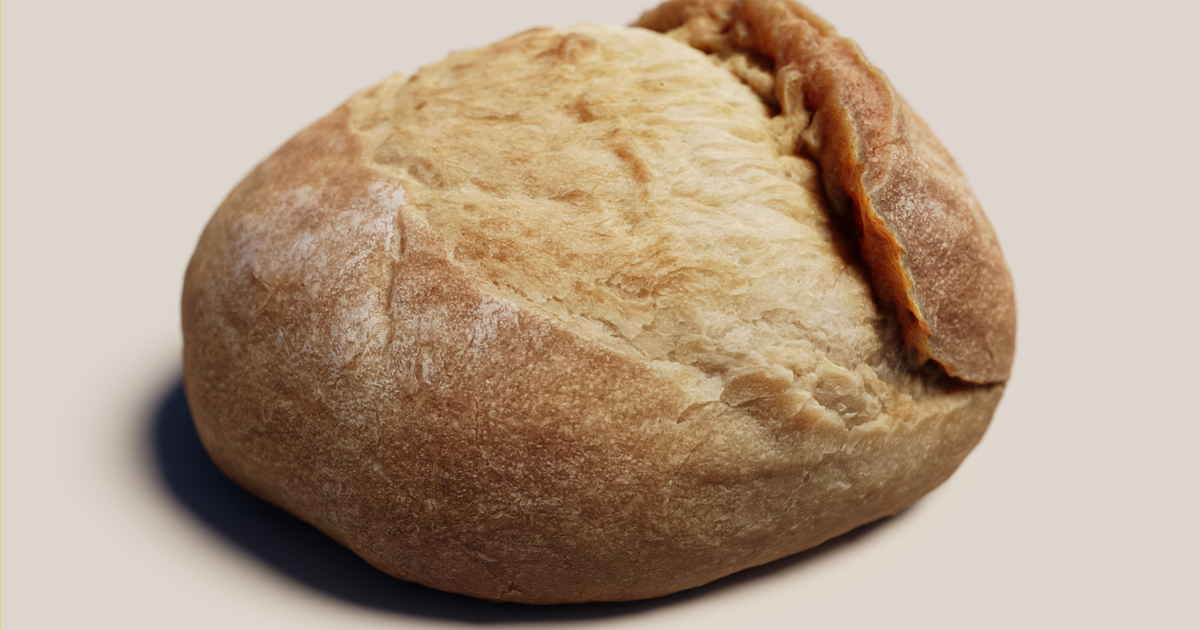 Realistic Bread Photogrammetry by Matteo Pascale | Download free STL ...