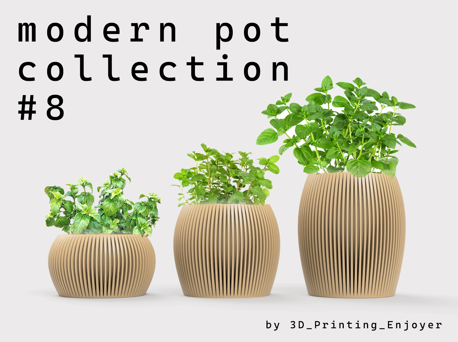 modern pot collection #8 by 3D_Printing_Enjoyer | Download free STL ...