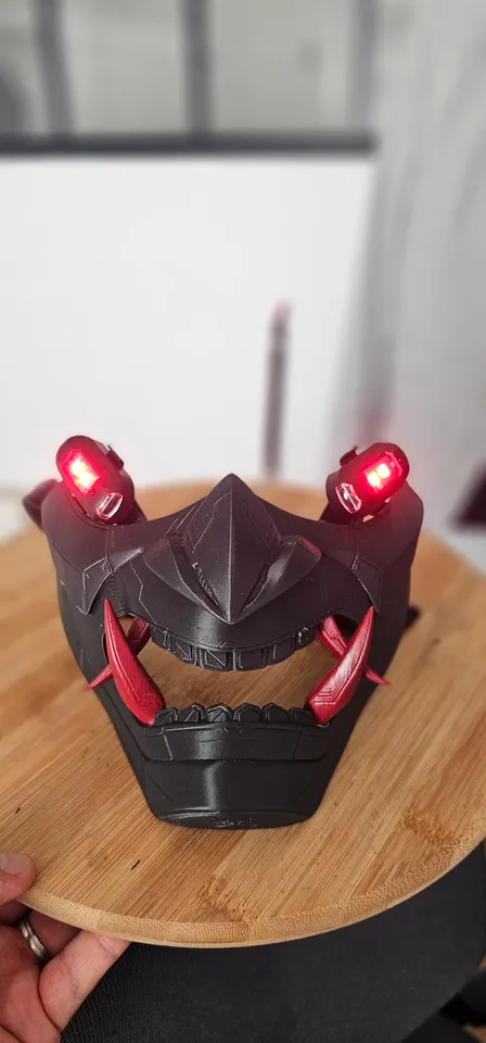 Oni Cyberpunk LED mask by Feosaurus | Download free STL model ...