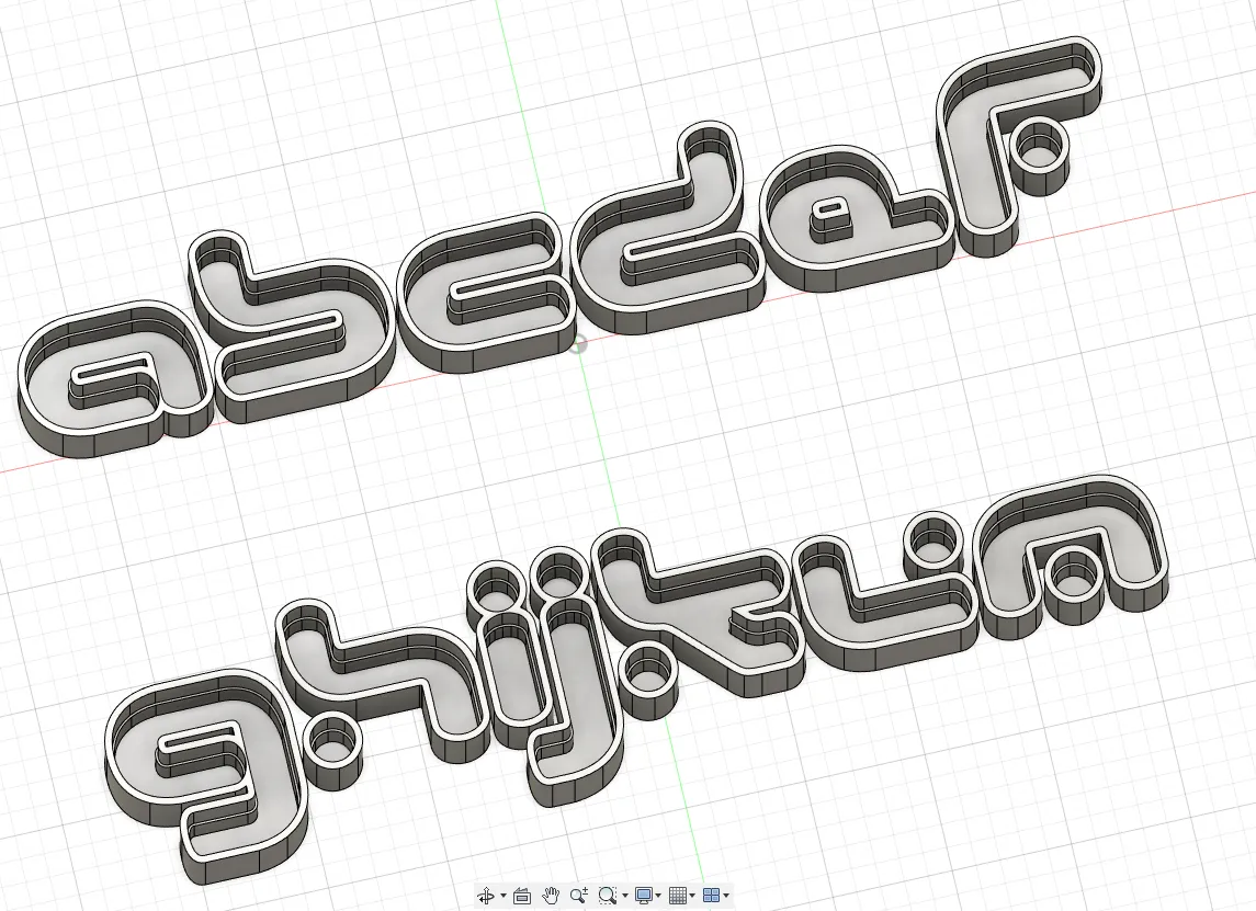 LED Alphabet Letters by BRiiGGEN | Download free STL model | Printables.com