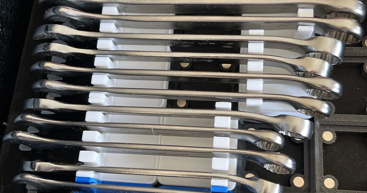 Gridfinity spanner holder by rahlff | Download free STL model ...