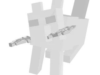 Minecraft wolf sitting by Agus379 | Download free STL model ...